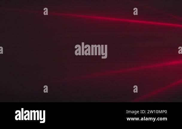 Red light laser security system with smoke cloud room in the black ...