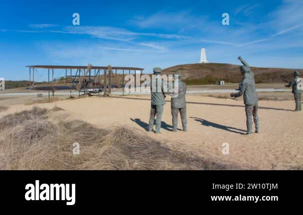 Wright Brothers National Memorial Sculpture with Bronze Statues and ...