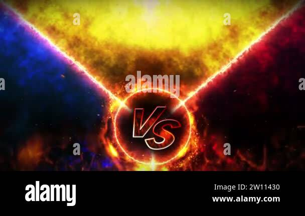 Versus fight background. Battle and comparison concept loop animation ...
