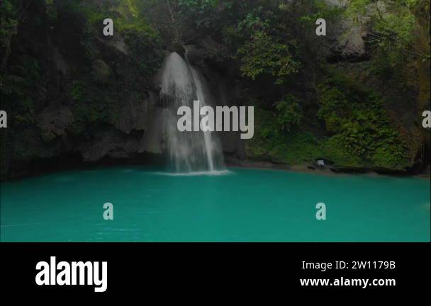 Kawasan Falls on Cebu Island, Philippines. Beautiful waterfall in ...