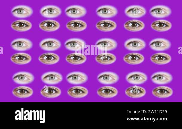 A lot of eyes. Two types of female eyes. A background of the eyes. Eyes ...
