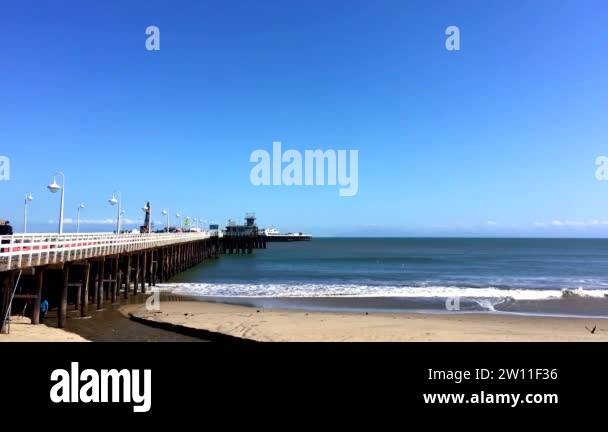 Santa Cruz Beach Boardwalk on the northern Monterey Bay in Santa Cruz ...