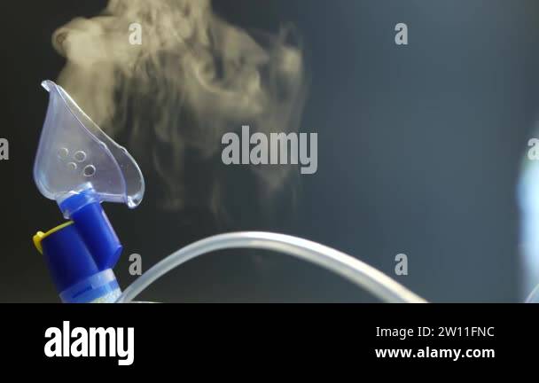 Oxygen mask of nebulizer, medical equipment for pneumonia, covid, sars ...