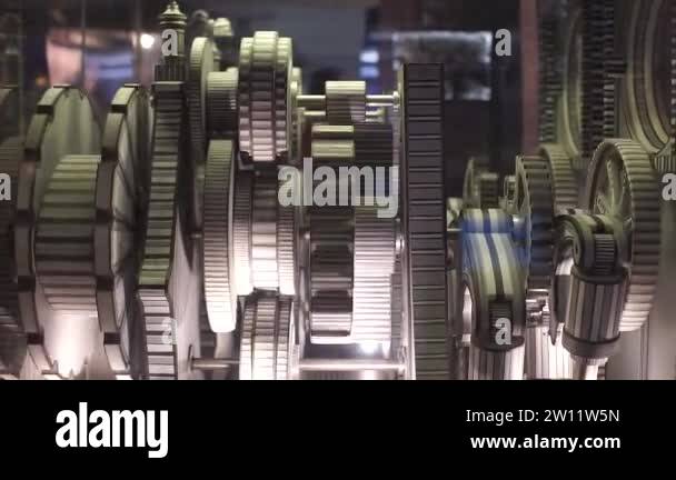 layout of moving parts of an internal combustion engine Stock Video ...