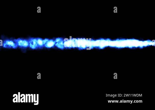 Shockwave Power Fire Meteor Comet/ 4k animation of a powerful fire comet with speed explosion ...