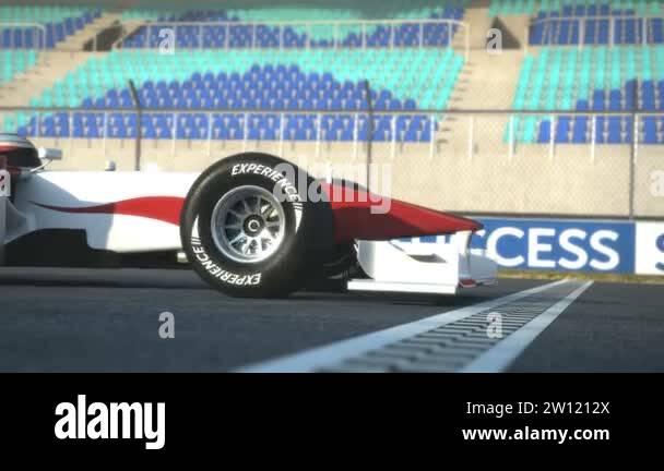 F1 race car crossing finish line Stock Video Footage - Alamy