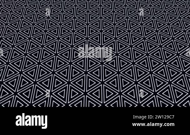 Graphic 2D video pattern that tilts up and moves, composed of designs ...
