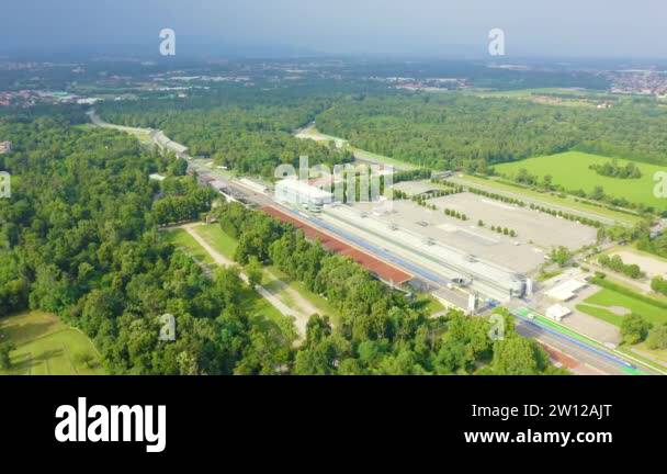 Monza, Italy. Autodromo Nazionale Monza is a race track near the city ...