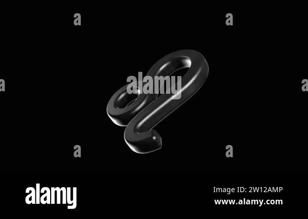 Astrological sign Leo of a dark color moving on black background ...