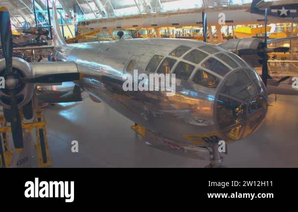 Washington DC Boeing B-29 Superfortress Enola Gay Historical Nuclear Bomber Aircraft on Display ...