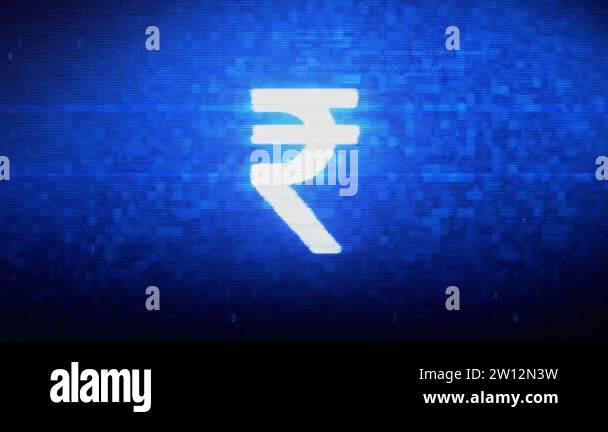 Digital rupee symbol icon Stock Videos & Footage - HD and 4K Video ...