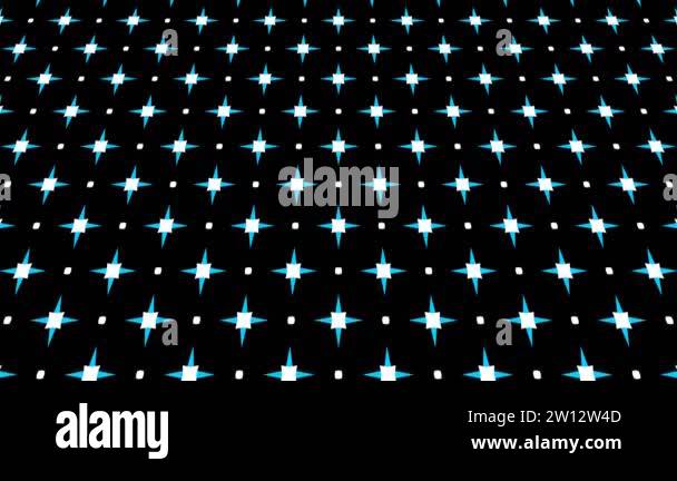 Graphic 2D video pattern that tilts up and moves, composed of designs ...