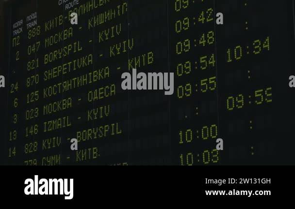 Digital timetables Stock Videos & Footage - HD and 4K Video Clips - Alamy