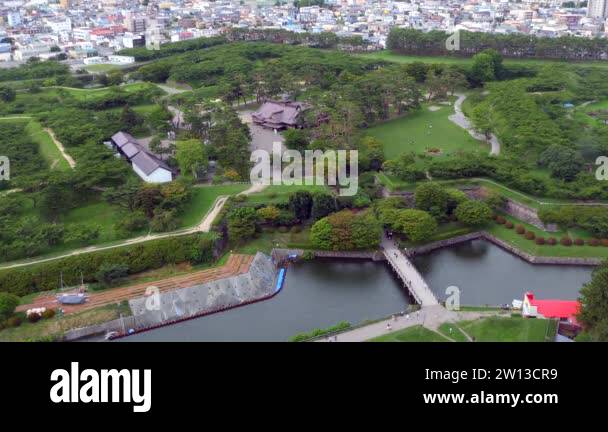 Goryokaku Fort in Hakodate, Hokkaido, Japan, Asia. Japanese urban ...