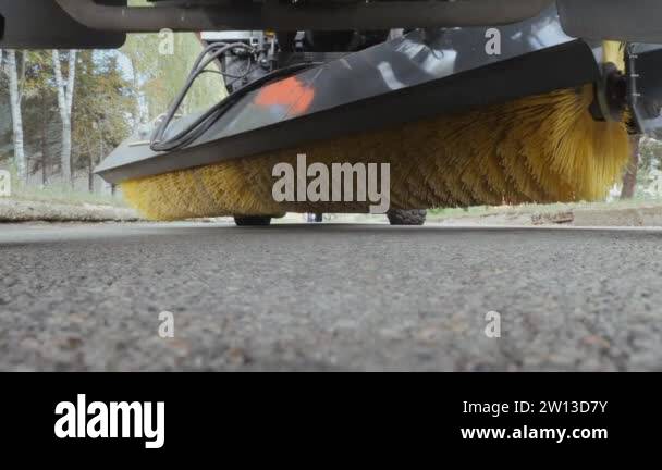 Equipment for cleaning streets and road surfaces. Rotating propeller ...