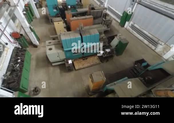 Structures and parts of machine tools in heavy engineering plants Stock ...