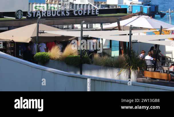 Starbucks terrace on rooftop Stock Videos & Footage - HD and 4K Video ...