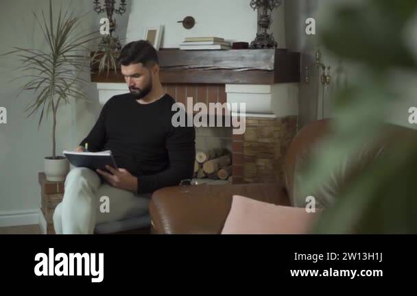 Writing ideas down handsome Stock Videos & Footage - HD and 4K Video ...