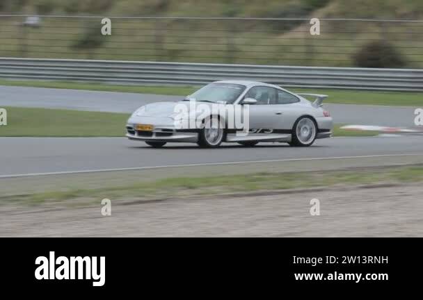 All kind of Super cars on the racing circuit in Zandvoort, the ...