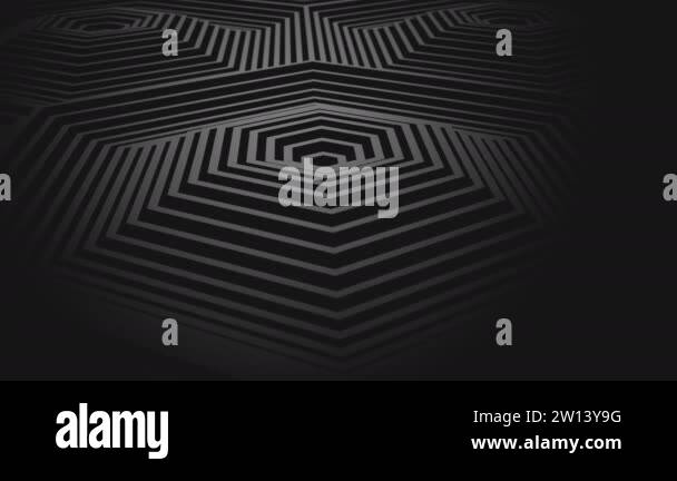 Hexagons Formed A Wave. Abstract background, 2 in 1, loop, created in 4K, 3d animation Stock ...