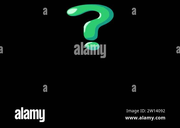 Flat gooey slimy letters typeface animation flowing in with alpha ...