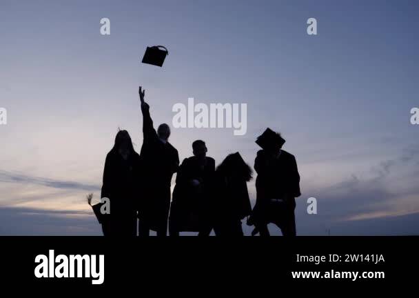 Celebrating graduation sunset Stock Videos & Footage - HD and 4K Video ...