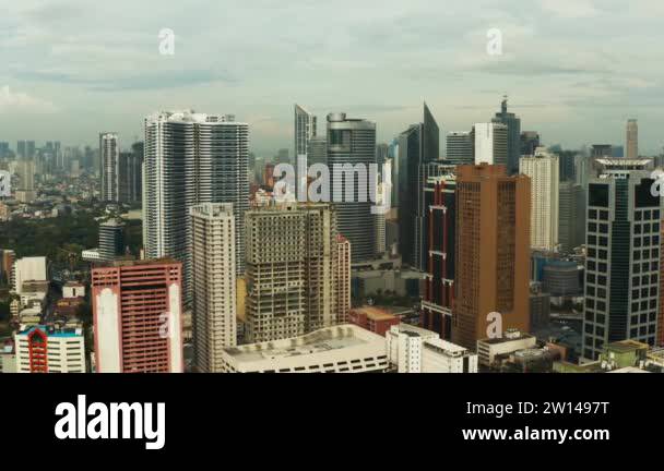 Panorama of Manila.The city of Manila, the capital of the Philippines ...
