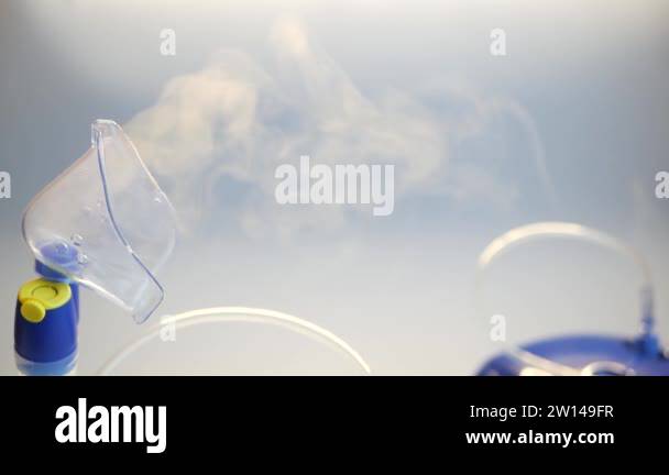 Oxygen mask of nebulizer, medical equipment for pneumonia, covid, sars ...