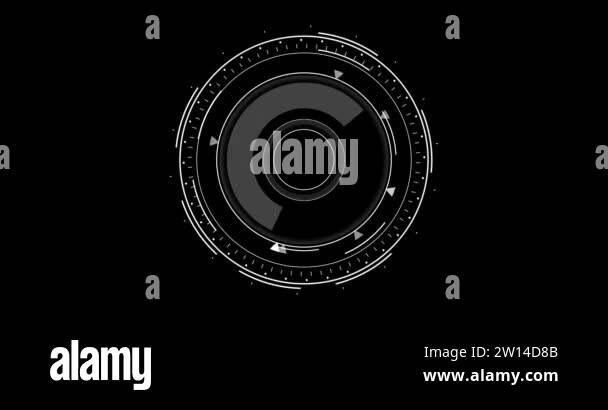 HUD interface element. You can use to build your own interface design. 4K HUD motion graphics ...