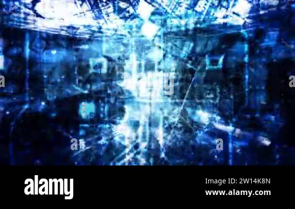 Digital X-Ray Colored Connected Data Stream Flowing - 4K Seamless Loop ...