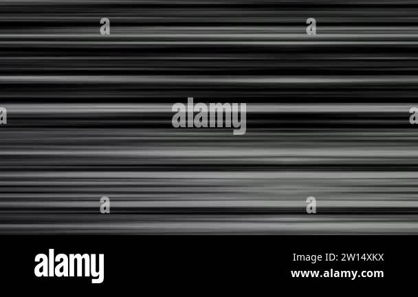 White abstract horizontal lines blinking on black background, seamless ...