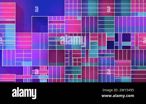 Abstract Flat Movement Of Cargo Containers 3d Rendering Loop Animation