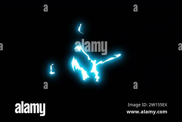 3 Step Ball Shock Thunder Electrical Cartoon Elements Animation ...