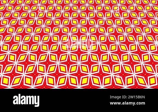 Graphic 2D video pattern that tilts up and moves, composed of designs ...