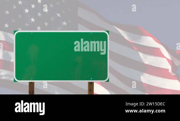 Green blank american highway sign Stock Videos & Footage - HD and 4K ...