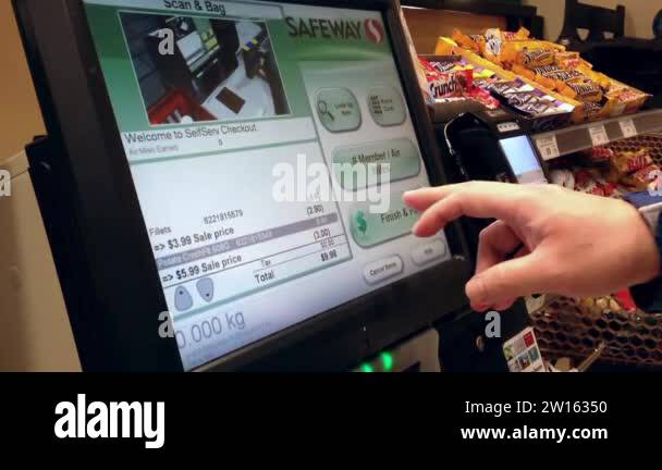 Man self checkout Stock Videos & Footage - HD and 4K Video Clips - Alamy
