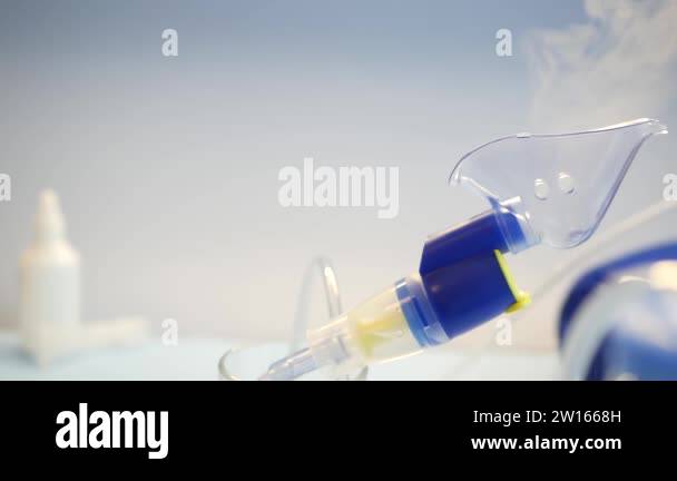 Oxygen mask of nebulizer, medical equipment for pneumonia, covid, sars ...