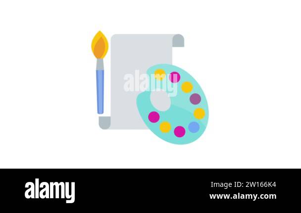 Design infographics pictogram. 2D Animation with Alpha Luma Matte Stock ...