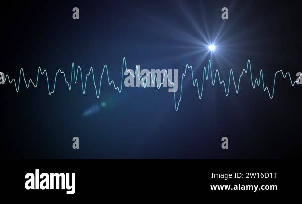 Sound wave oscillogram on the screen Stock Video Footage - Alamy