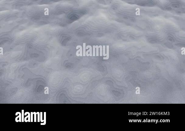 Waves In Cyberspace Of Cubic Shapes Animation Abstract Background With Animation Of Waving