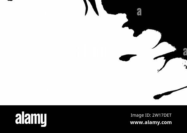 Ink Drops Transition on Black Background 4k. Motion pack 02. Footage ...