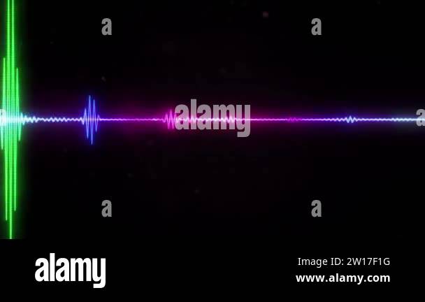 Digital Audio Spectrum Graphic Equalizer Background Loop/ 4k animation ...