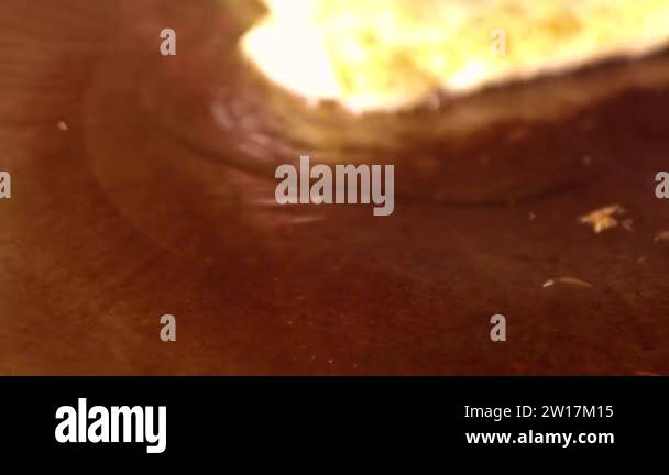 Roti Making, roti thresh flour by roti maker with oil. Indian ...