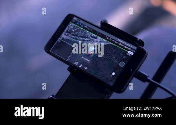 Close up of the smartphone screen with Google Maps, web mapping service ...