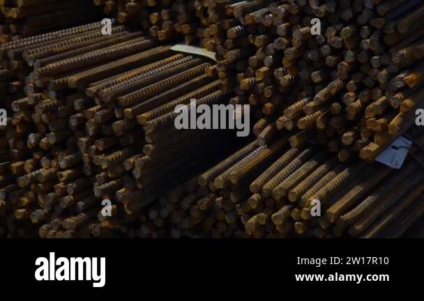Construction site iron reinforcement bars Stock Videos & Footage - HD ...