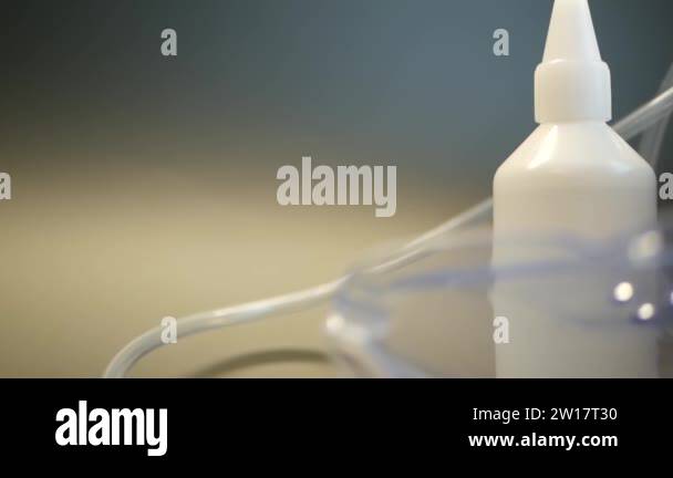 Oxygen mask of nebulizer, medical equipment for pneumonia, covid, sars ...