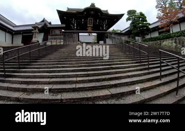 Video of stairs and gates to Otani Hombyo temple (Otani-sobyo, Otani ...