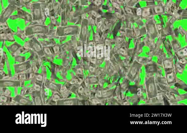 Green Screen Dollar Bills Rain high density Effects Animation, Money ...