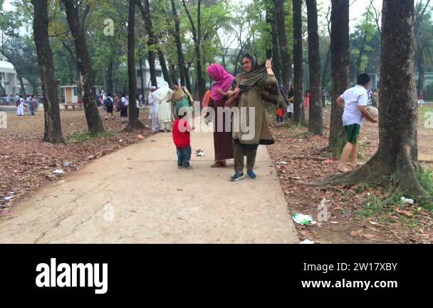 The students in campus of the Dhaka Residential Model College in ...