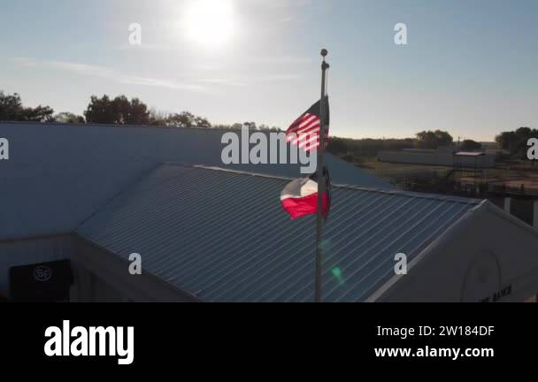 Southfork ranch front building. Aerial view of Southfork ranch Event ...